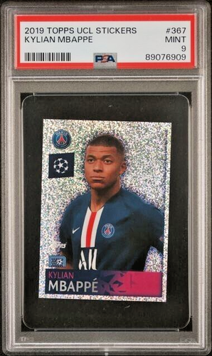 2019 Topps Uefa UCL Stickers 367 PSA 9 Kylian Mbappe Sparkle Foil SP | eBay