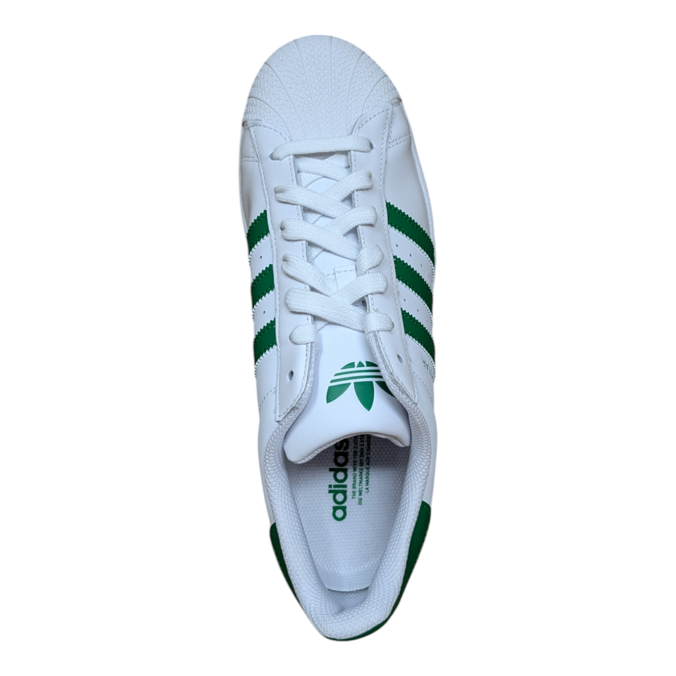 Adidas Men's Superstar Athletic Shoes - Cloud White/Green - US Sizes ...