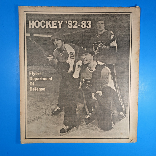 Hockey 82-83 October 5 1982 Philadelphia Flyers Mark Howe Behn Wilson ...