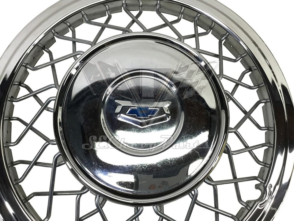 1955 Chevy Bel Air Wire Wheel Cover Hubcap SET RESTORED | eBay