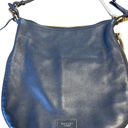 Radley London Navy Leather Shoulder Bag | eBay