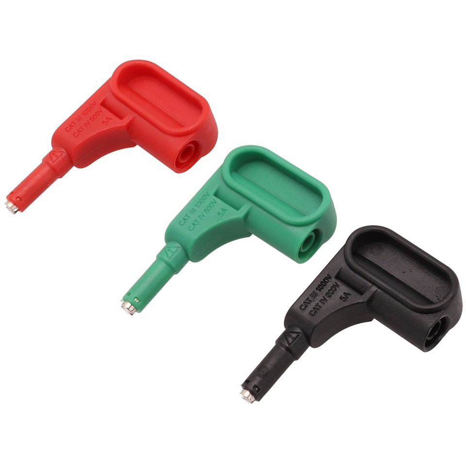 Three Color Magnetic Test Probe Set for Multimeter Accessories 4mm Tips ...