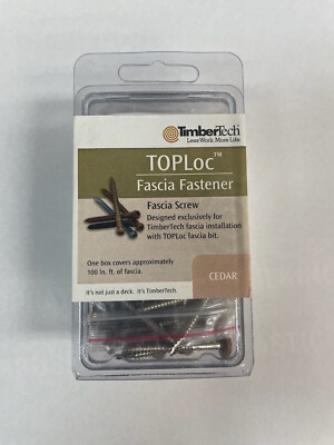 NEW TimberTech AZEK TOPLoc Color: Cedar 100CT Stainless Fascia Fastener ...