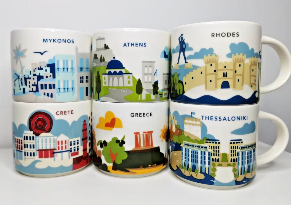 Starbucks® You Are Here Greece All Ceramic City Mug New Collection with ...