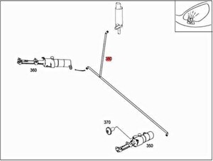 Genuine MERCEDES BBDC C204 S204 W204 Hose line 2048602592 | eBay