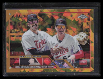 2023 Topps Chrome Update Sapphire Edition #USCS305 Miranda/Correa Gold ...