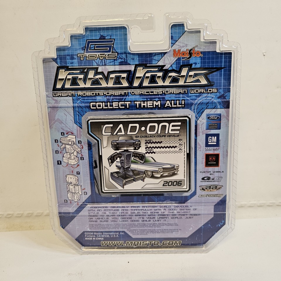 NEW Maisto ROBO RODS Cadillac 1963 Coupe Deville Cad-one Rare Blue | eBay