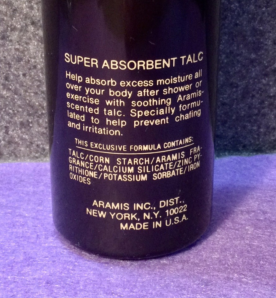 Aramis Talc Body Powder 3.75 oz. Super Absorbent ~ Sealed ~ Rare Find ...