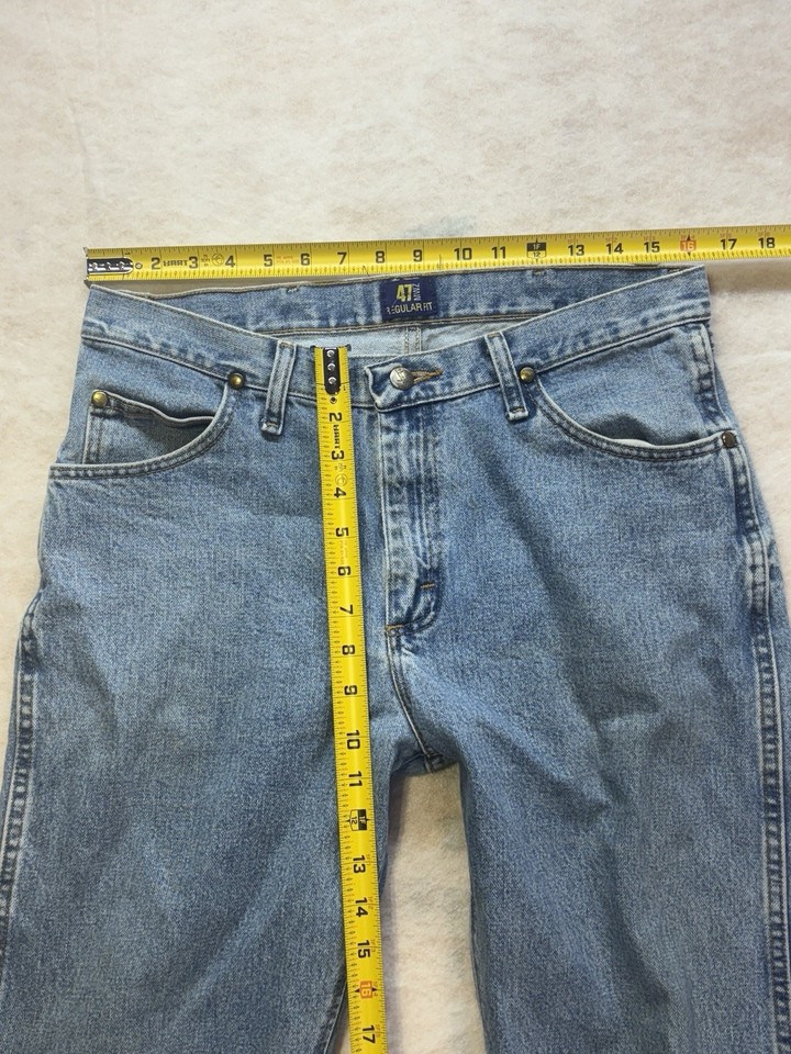Wrangler Mens size 32x36 stone Wash Cowboy cut 47MWZ distressed ...