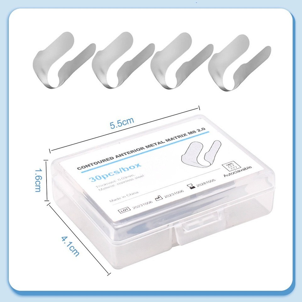 3 Boxes Dental Anterior Matrix Bands Curvature for Proximal Anterior ...