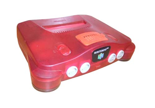Nintendo 64 Watermelon Red Video Game Console for sale online | eBay