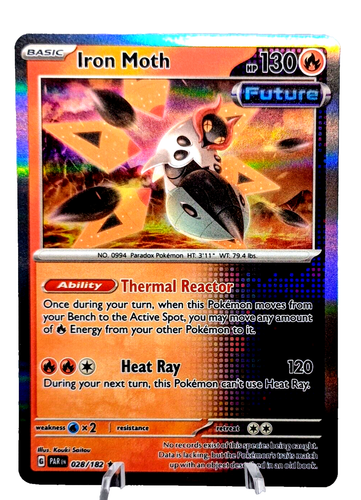 Iron Moth 028/182- Paradox Rift Cosmo Holo Rare Pokémon TGC NM/M | eBay