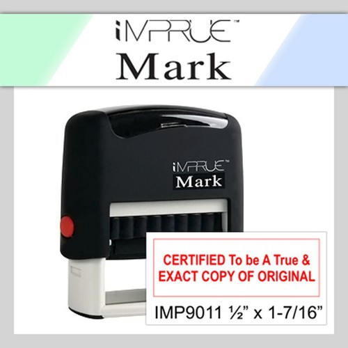 CERTIFIED To be A True & EXACT COPY OF ORIGINAL - RED Self Inking ...