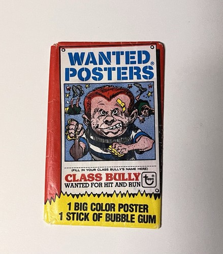 1980 Topps Wanted Poster Wrapper | eBay