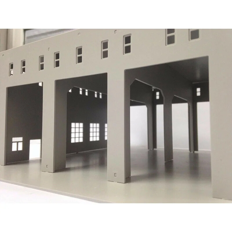 Outland Models 1:87 1:76 Diorama Garage Bus Garage Double Decker ...