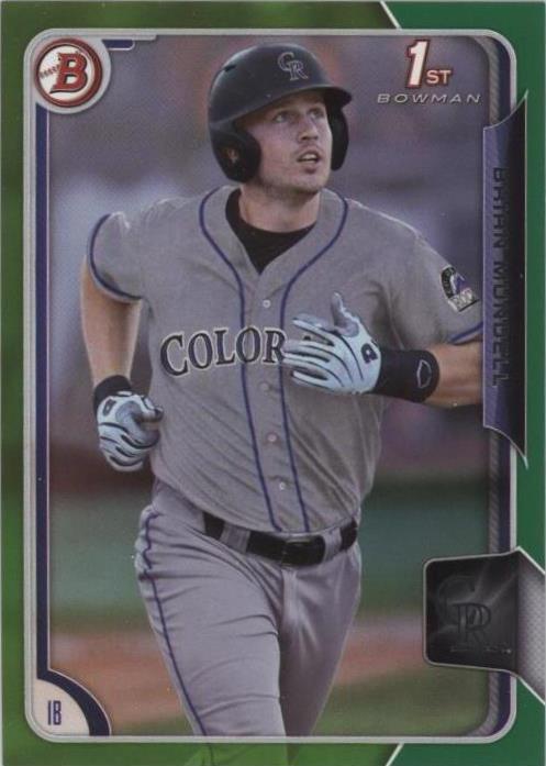 2015 Bowman Draft - Brian Mundell #153 Green /99 (RC) for sale online ...