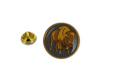 pins pin's badge metal lapel hat button bison buffalo | eBay