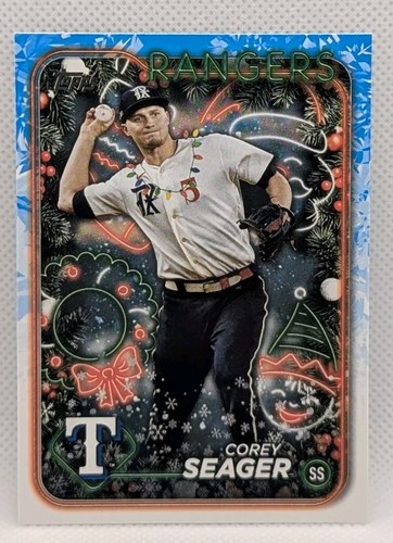 2024 Topps Holiday Corey Seager #H45 Short Print Christmas Lights ...