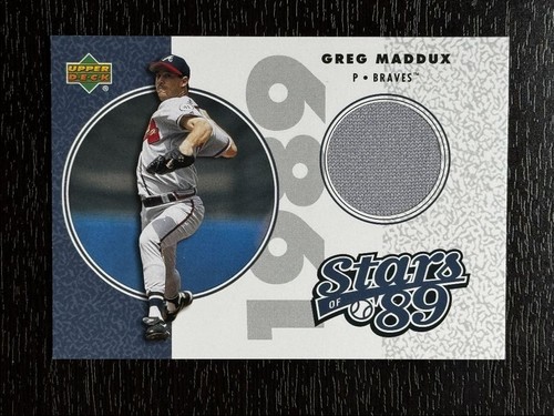 2002 UD Authentics Stars of 89 Jerseys Greg Maddux Atlanta Braves #SL ...