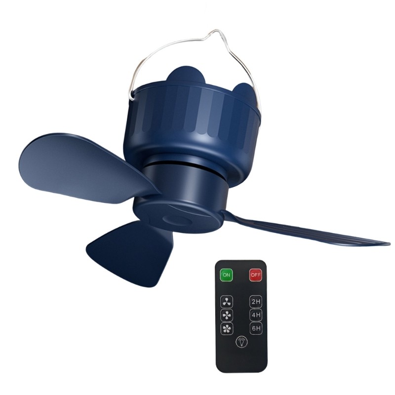 Portable Ceiling Fan USB Powered Quiet Motor Remote Operated Indoor ...