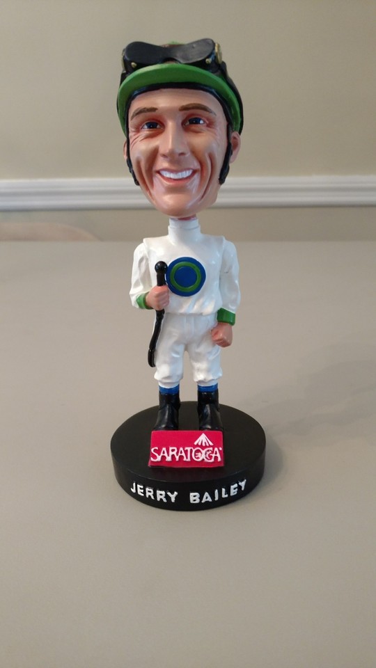 JERRY BAILEY SARATOGA NY JOCKEY BOBBLEHEAD / 2002 / NIB | eBay