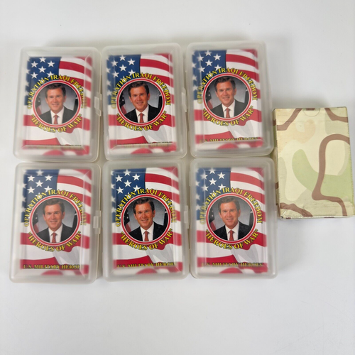 Playing Cards (6) Operation Iraqi Freedom Heroes of War & (1) Iraqi ...