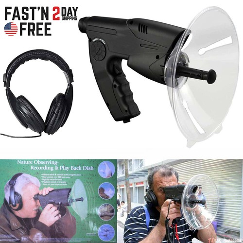 Buy 300FT Parabolic Sonic Listening Device Microphone Amplifier Spy ...