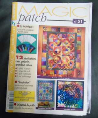 Magic Patch N° 51 Patchwork Couture Quilt Couture sur papier Gabarits plaid | eBay