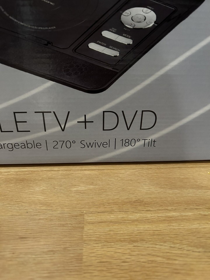 Trexonic 13.3 Inch Portable TV+DVD Player LCD Screen 1280 x 800 Black ...