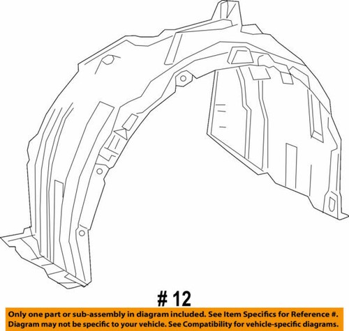 53806-33080 Toyota Liner, front fender, lh 5380633080, New Genuine OEM ...