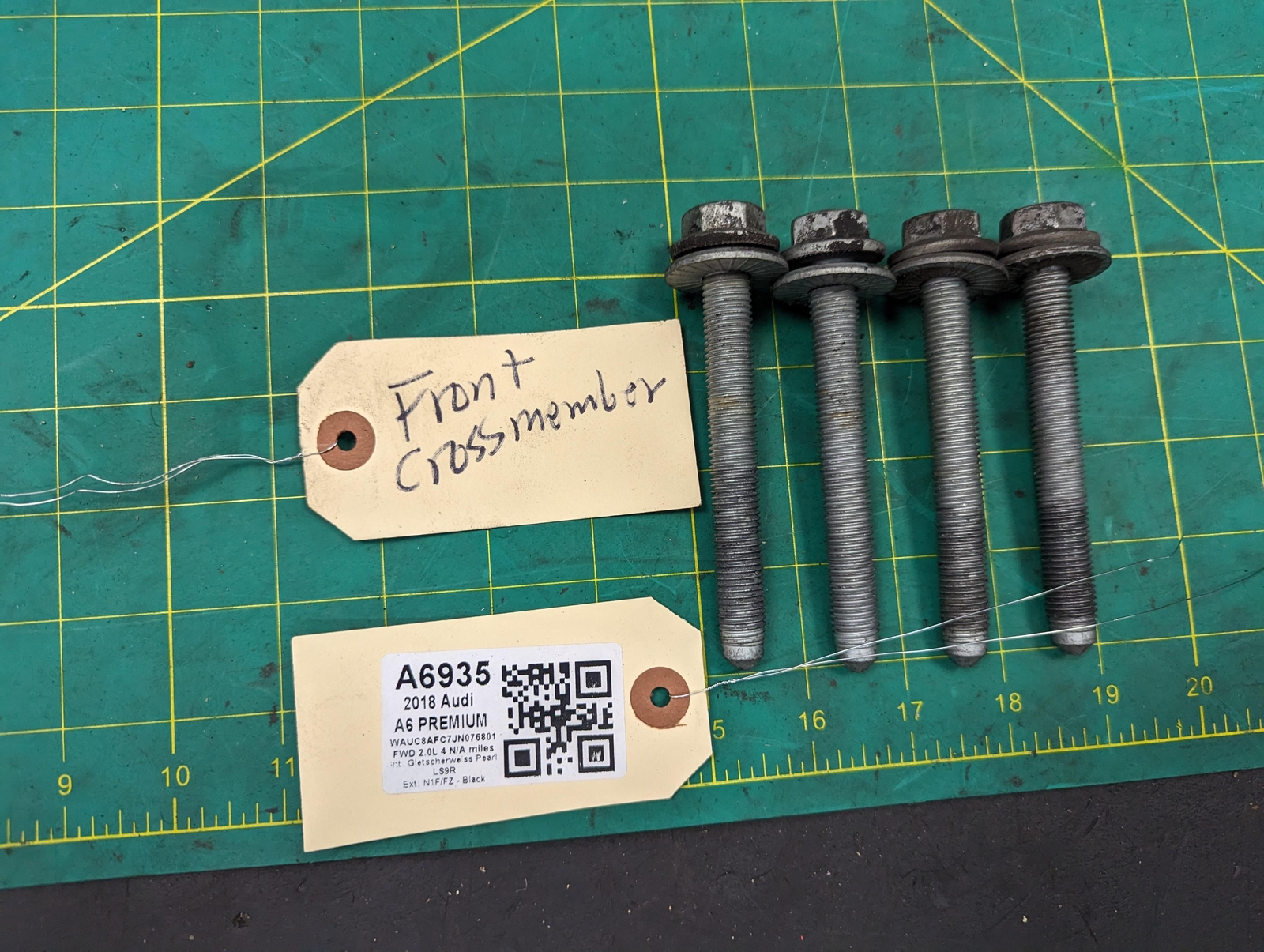 4PC Front Crossmember Bolts Set 2018 Audi A6 WHT005657 2012 2013 2014 ...