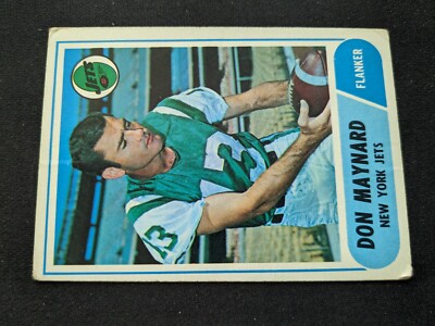 1968 Topps Football Card # 169 Don Maynard - New York Jets (VG) | eBay