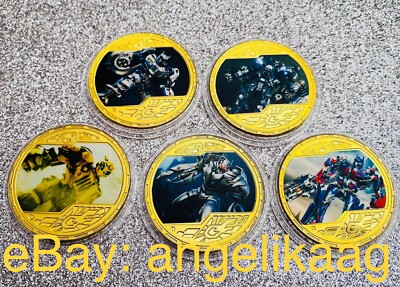 Transformers Gold Plated Coins - Autobots Decepticons Complete Set | eBay