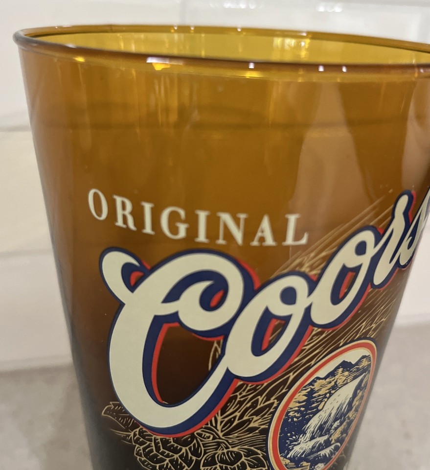 Vintage Large Original Coors Banquet Beer Amber Colored Pint Glass | eBay