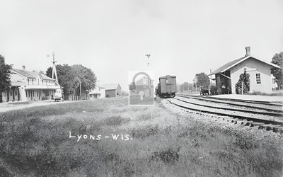 Railroad Train Station Depot Lyons Wisconsin WI - Reprint | eBay