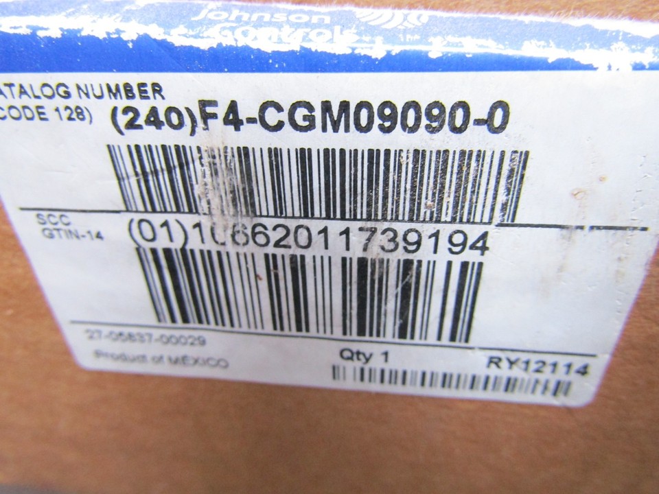 JOHNSON CONTROLS F4-CGM09090-0 GENERAL PURPOSE CONTROLLER 9 INPUTS 9 ...