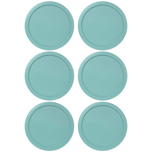 Replacement Lid for Pyrex 1-CUP Cover 4" Bowl 7202-PC TURQUOISE (6-Pack ...
