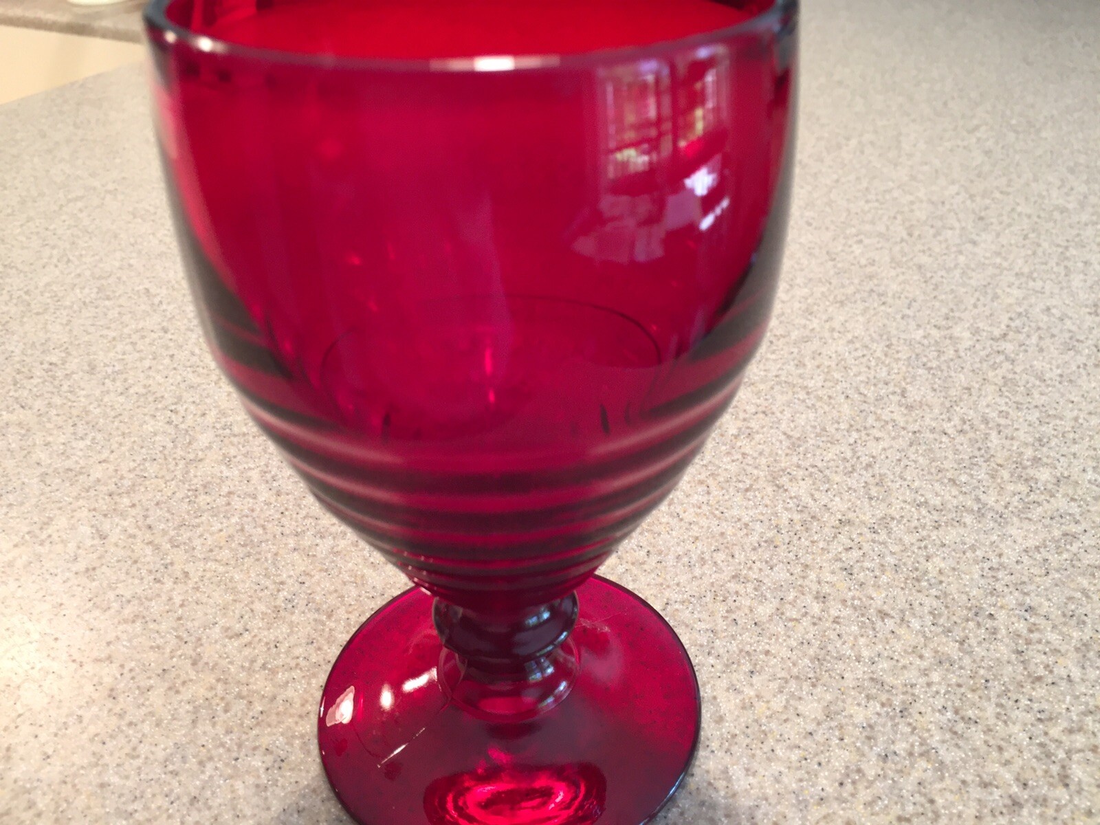 ANTIQUE INDIANA GLASSWARE, BEAUTIFUL RUBY RED GOBLETS | eBay