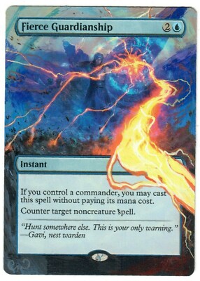 Fierce Guardianship Altered Full Art MTG Magic Commander EDH Rare Gift ...