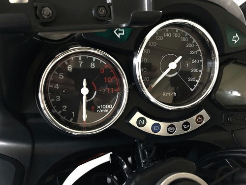 For YAMAHA FJR 1300 Dash Instrument Chrome Rings Polished Aluminium ...