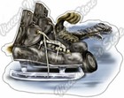 Retro Hockey Skates Athletics Sport Puck Car Bumper Vinyl Sticker Decal ...