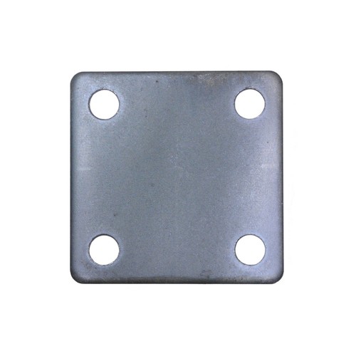 STEEL FLAT SQUARE METAL BASE PLATE 3" x 3" x 3/16" THICKNESS 3/8" HOLE ...