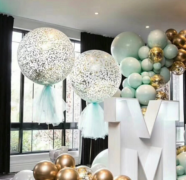 12"~36" PVC Clear Foil Bubble Balloon Traceless Transparent Wedding ...