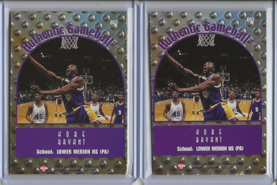 1999 Collector's Edge Kobe Bryant Authentic Game Ball #GG1 LA Lakers 2 ...
