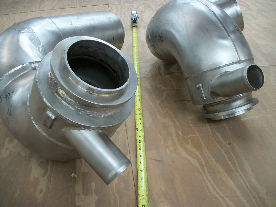 DETROIT DIESEL SERIES 60 EXHAUST RISERS PRT & STRB 8" INNER DIA ...