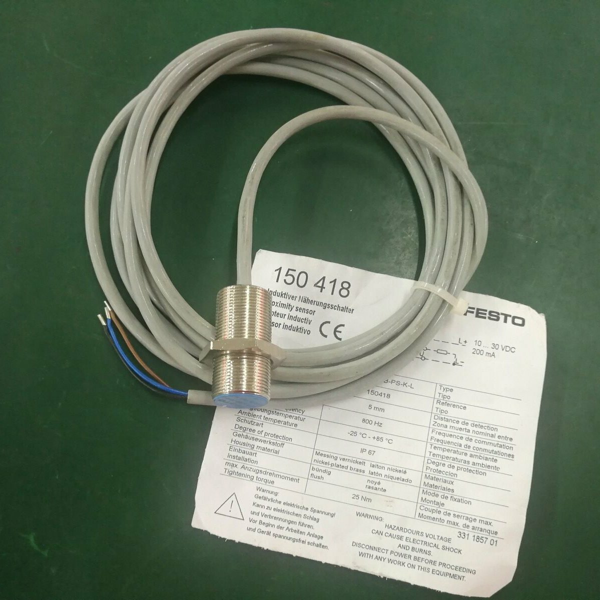 Festo+Sensor+1pc+Sien-m18b-ps-k-l+150418+Fast+Delivery for sale online ...