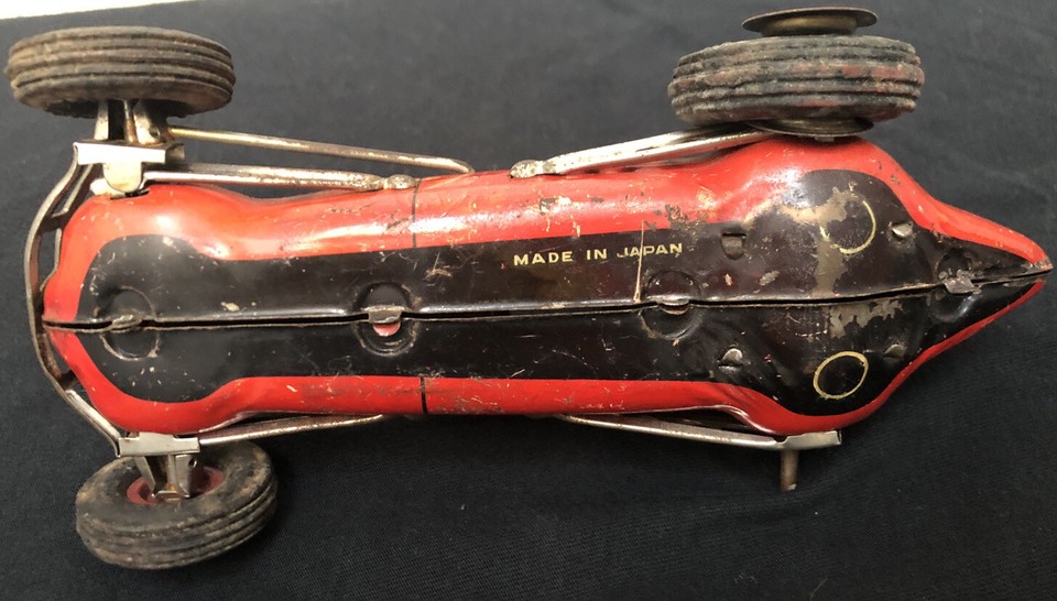 Yonezawa Tin Friction TOMY CHAMPION MIDGET RACER #4 Toy RACE CAR Japan ...