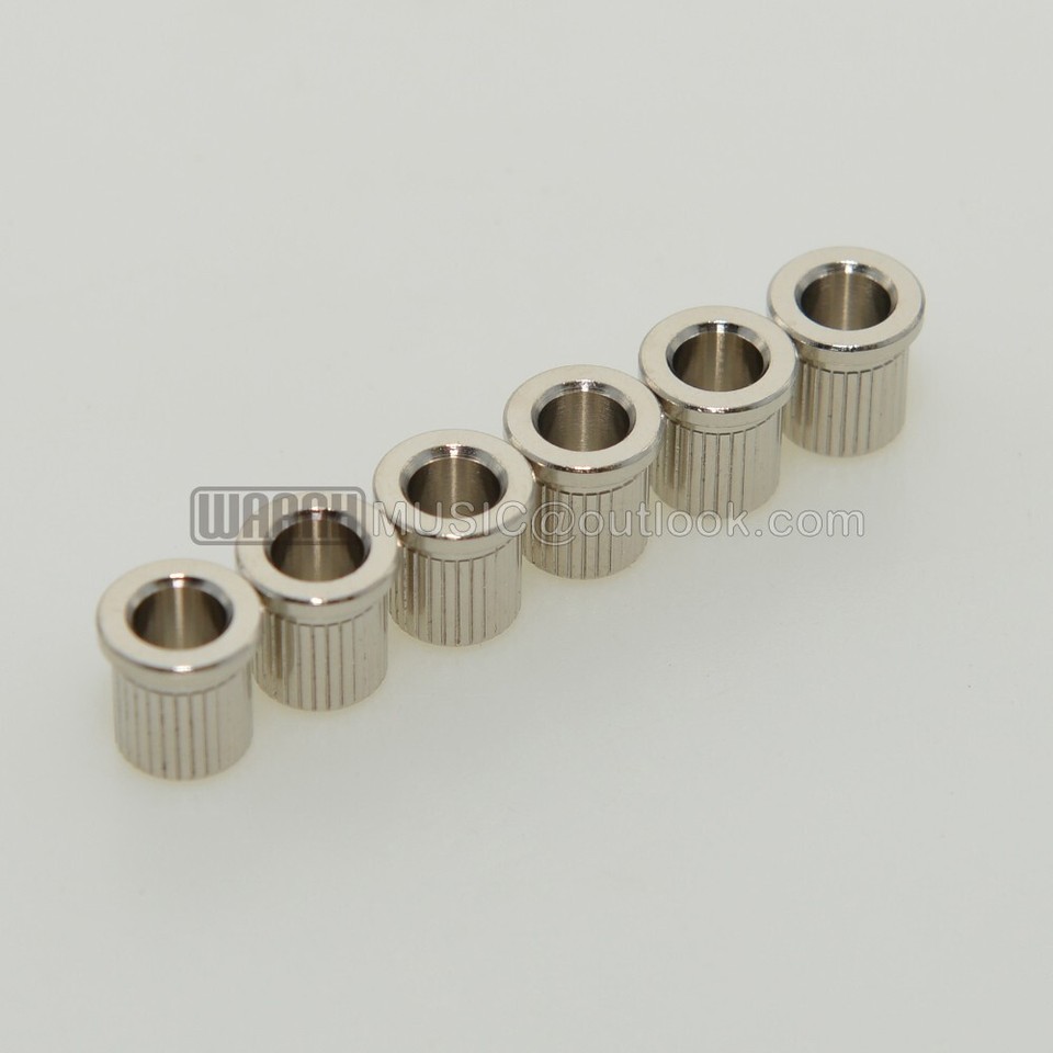 6pcs Brass Through Body String Ferrules String Bushings For Tele Guitar ...