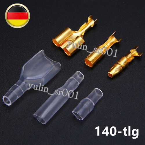 140-tlg 3,9mm Rundstecker + Rundsteckhülsen Set Steckverbinder für ...