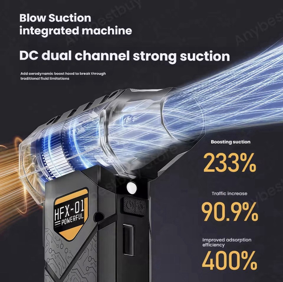 HFX-01 380G Force Air Duster/ Powerbank Super Power Turbo Fan for ...